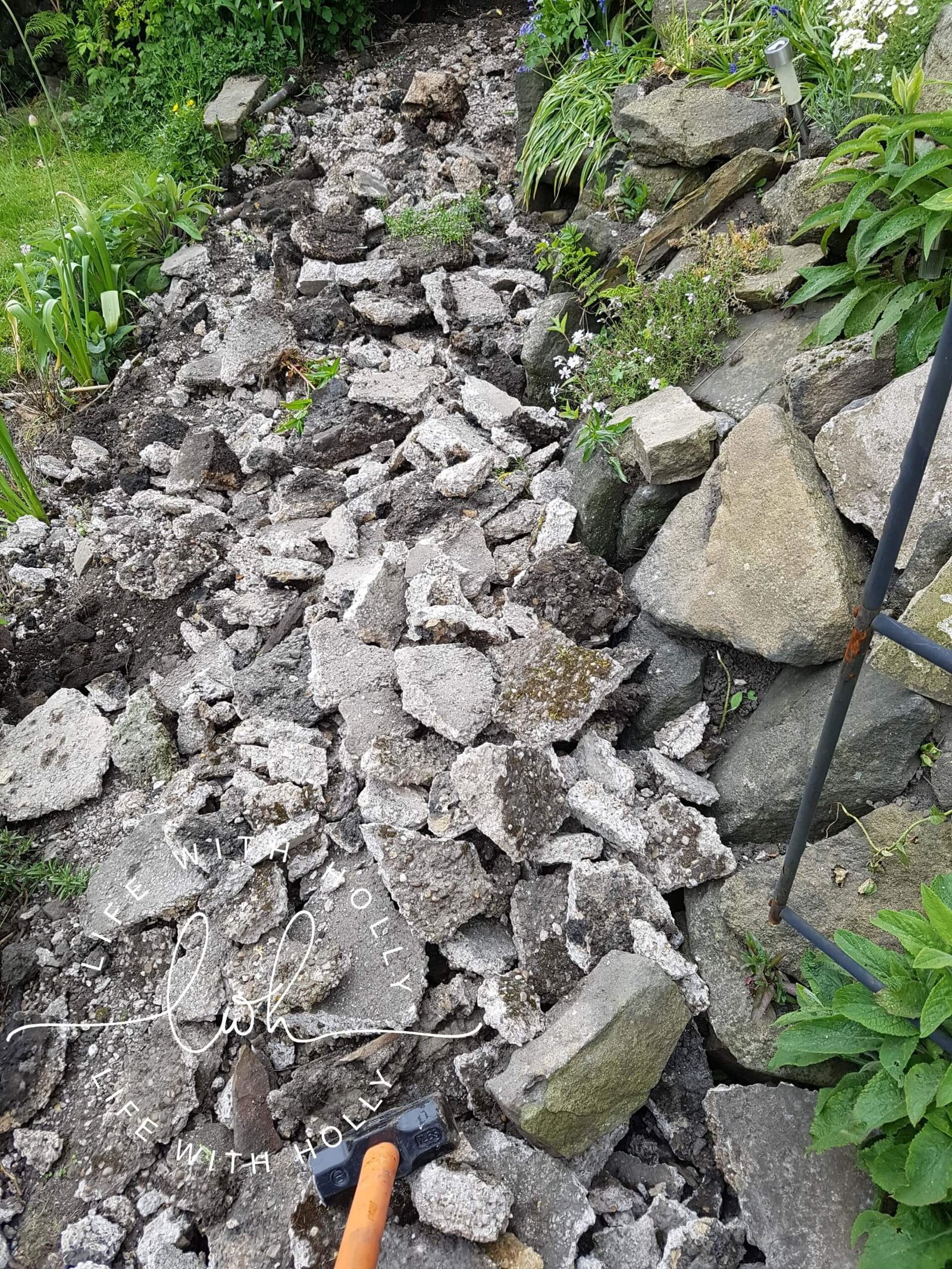 How We Built a Reclaimed Brick Garden Path - A Tutorial - Life with Holly