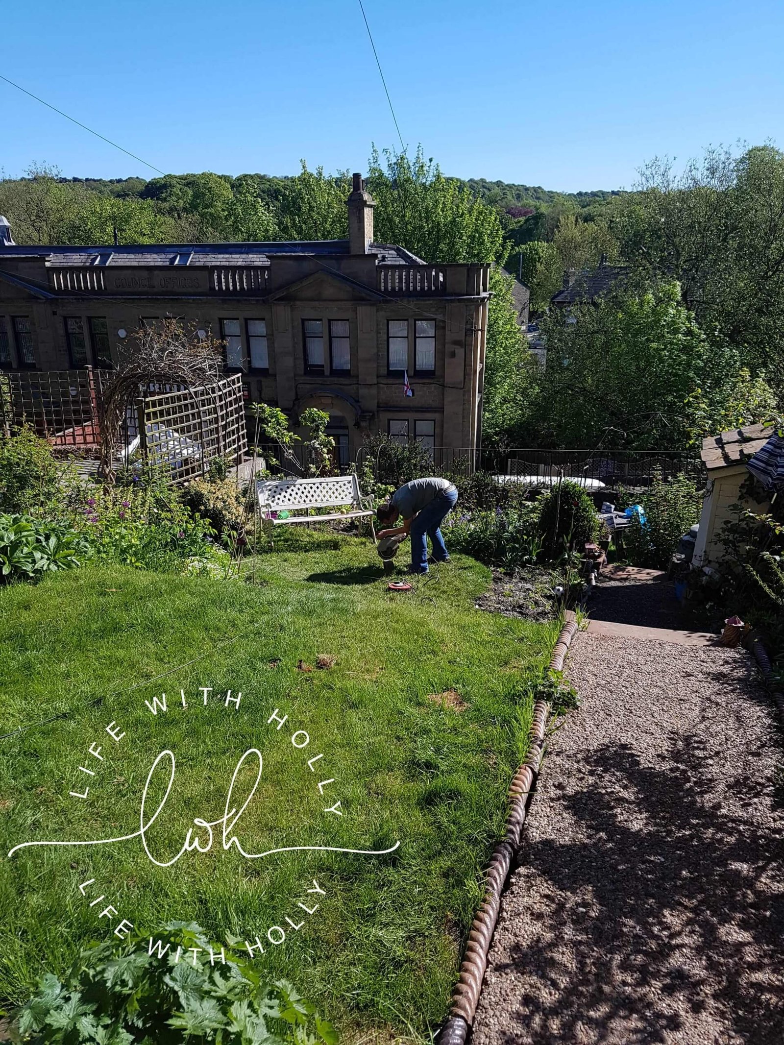 How We Built a Reclaimed Brick Garden Path - A Tutorial - Life with Holly