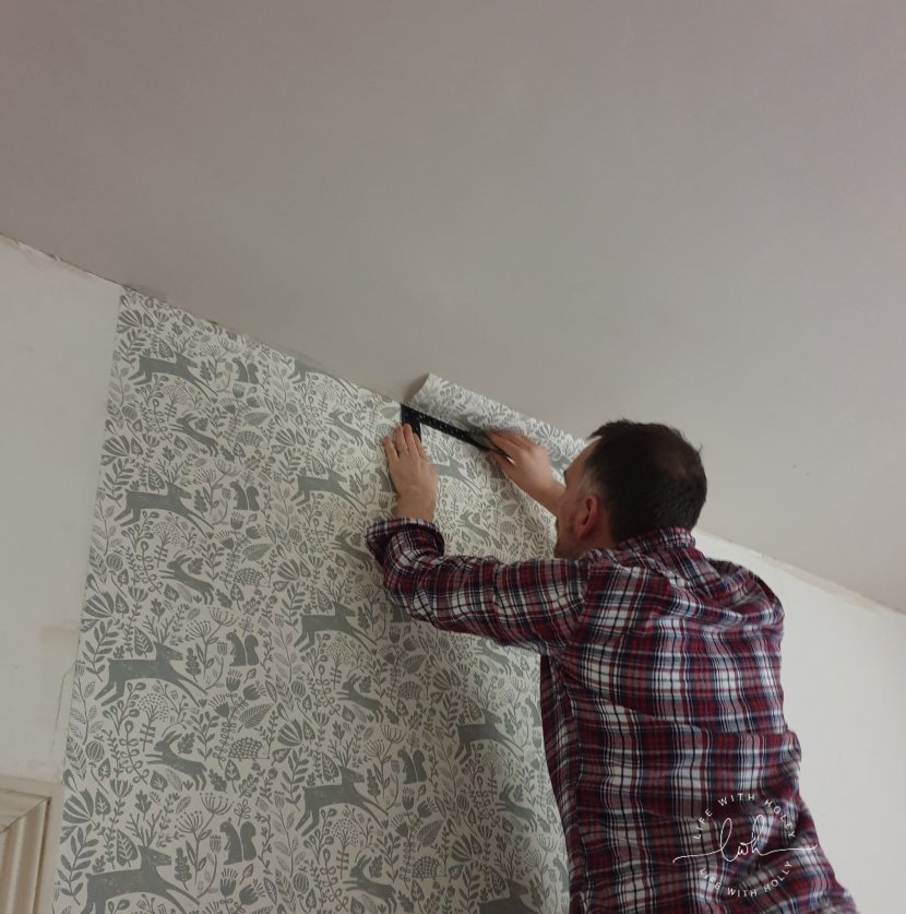 How to Use Paste the Wall Wallpaper - Holly's Room Mini Makeover