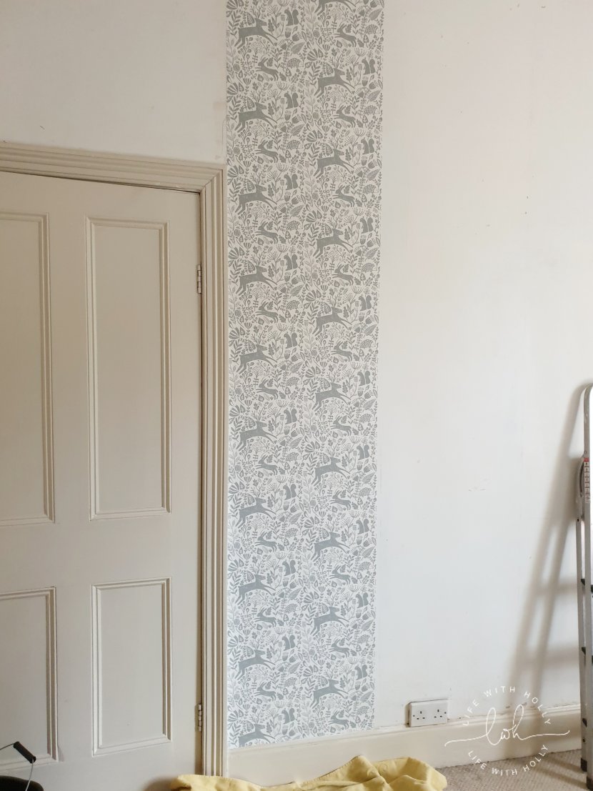 How to Use Paste the Wall Wallpaper - Holly's Room Mini Makeover