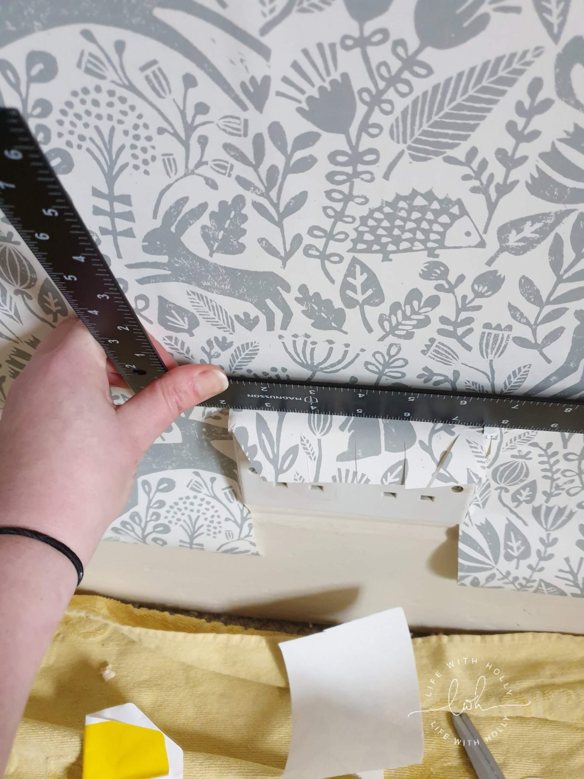 How to Use Paste the Wall Wallpaper - Holly's Room Mini Makeover