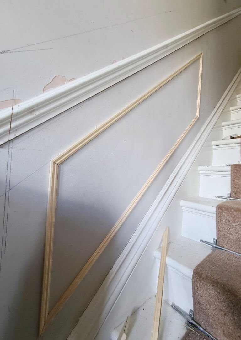Easy to Follow Tutorial - How to Panel a Staircase - Life with Holly