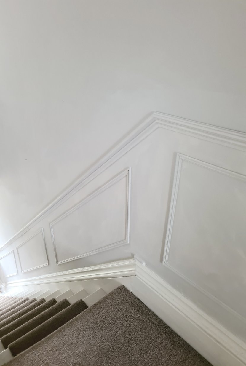 Easy to Follow Tutorial - How to Panel a Staircase - Life with Holly